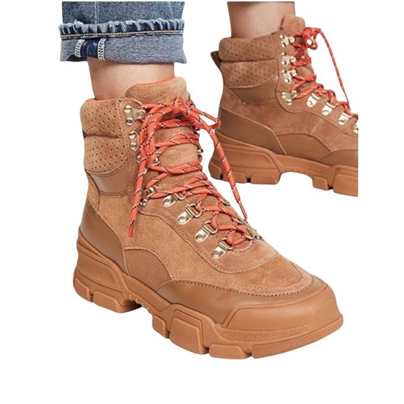 Villa Rouge | Shoes | New Villa Rouge Gem Suede Leather Lace Up Hiker ...